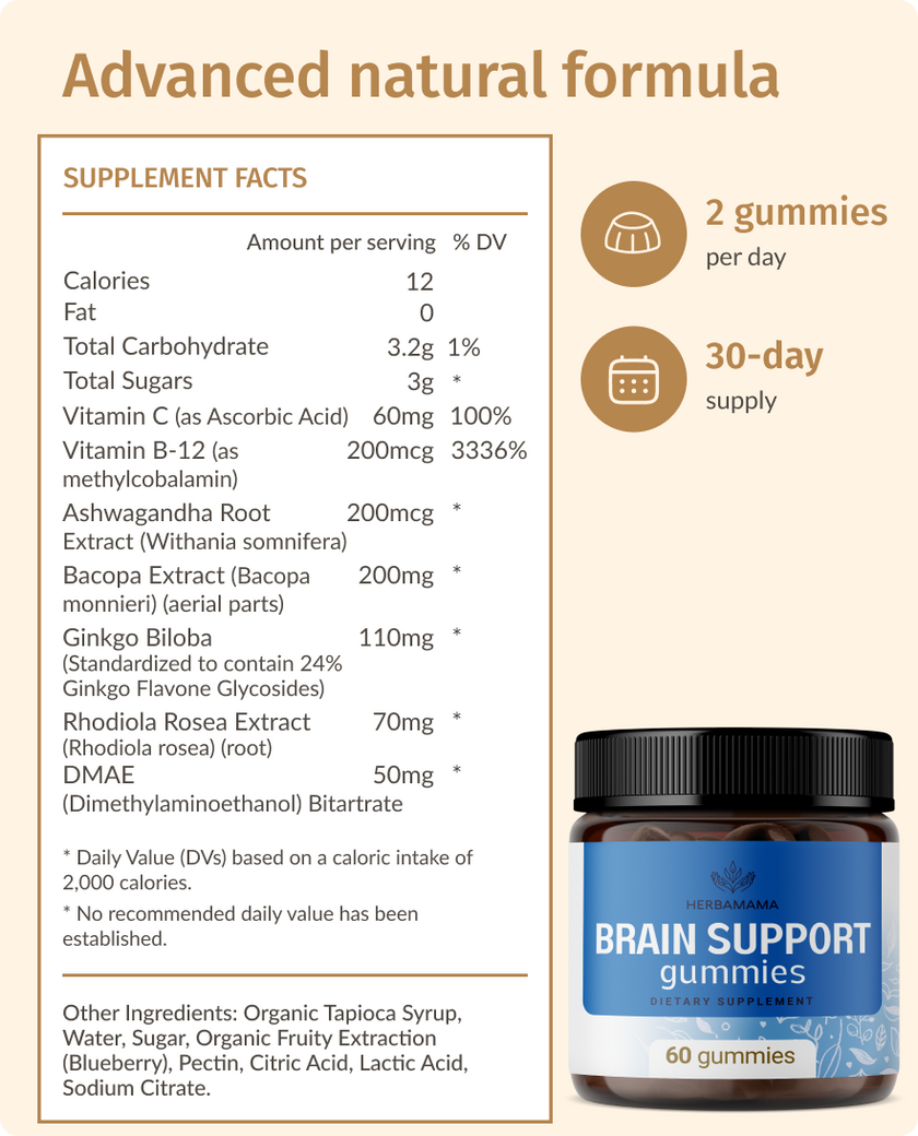 Brain Support Gummies | Herbamama