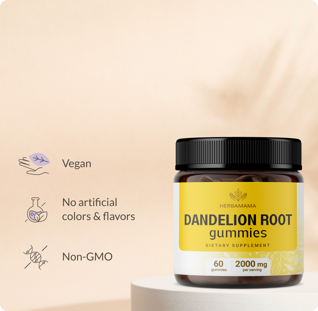 Dandelion Root Gummies, 2000 Mg. | Herbamama