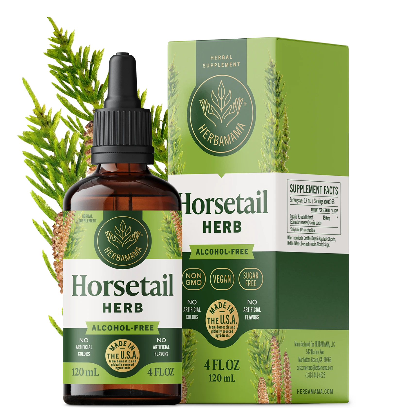 Horsetail Herb Drops - 4 Fl. Oz. Bottle – Herbamama