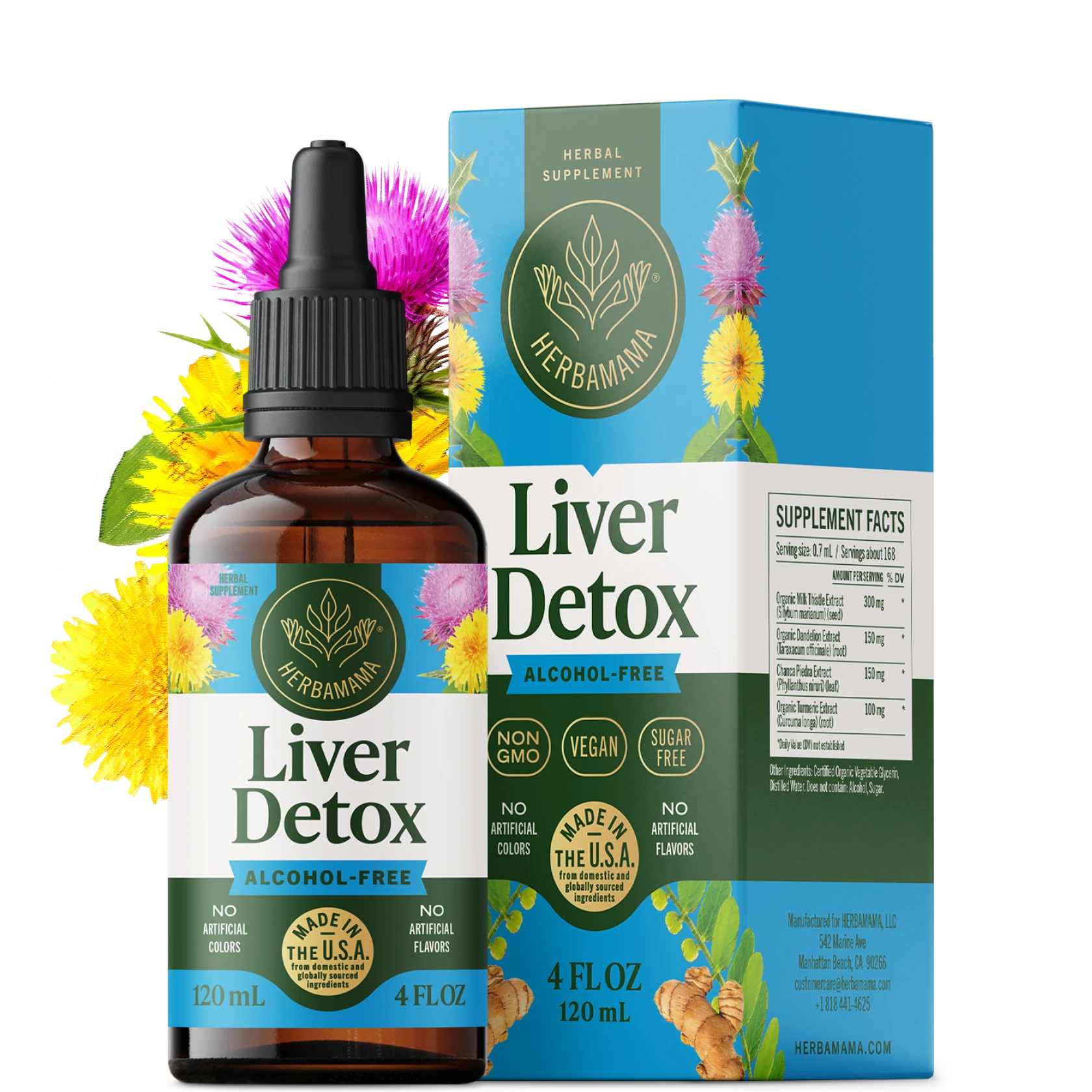 Liver Detox Drops - 4 Fl. Oz. Bottle – Herbamama