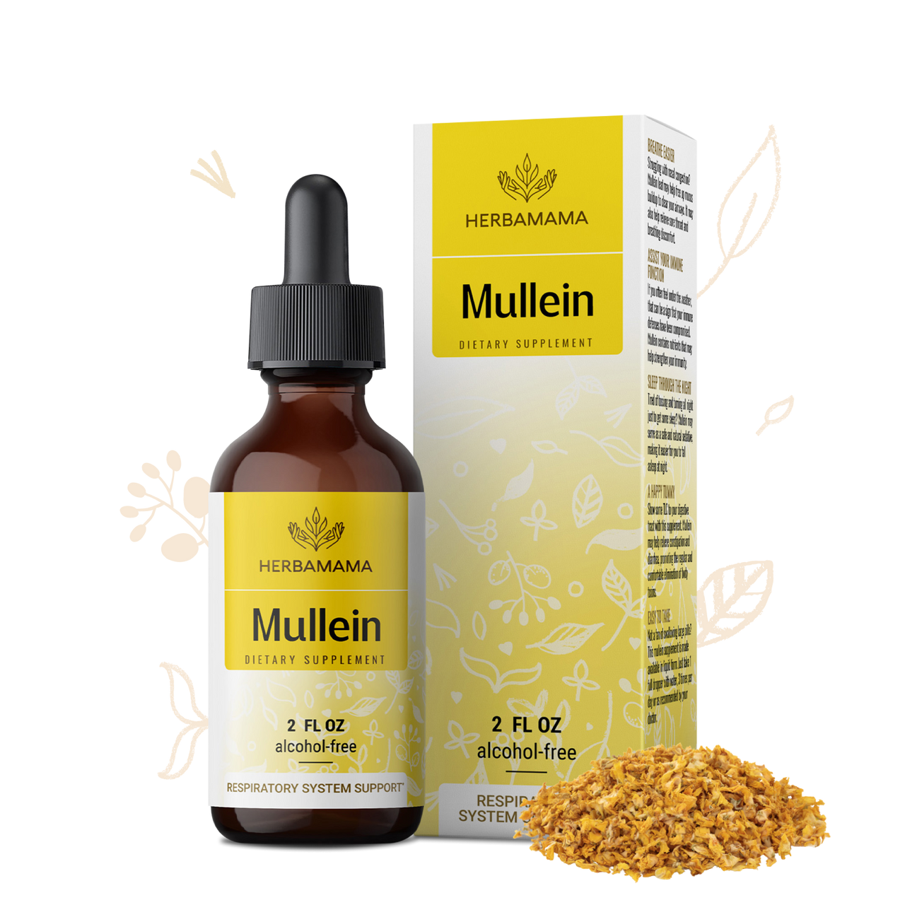 Mullein Liquid Extract, 2 Fl. Oz Bottle | Herbamama